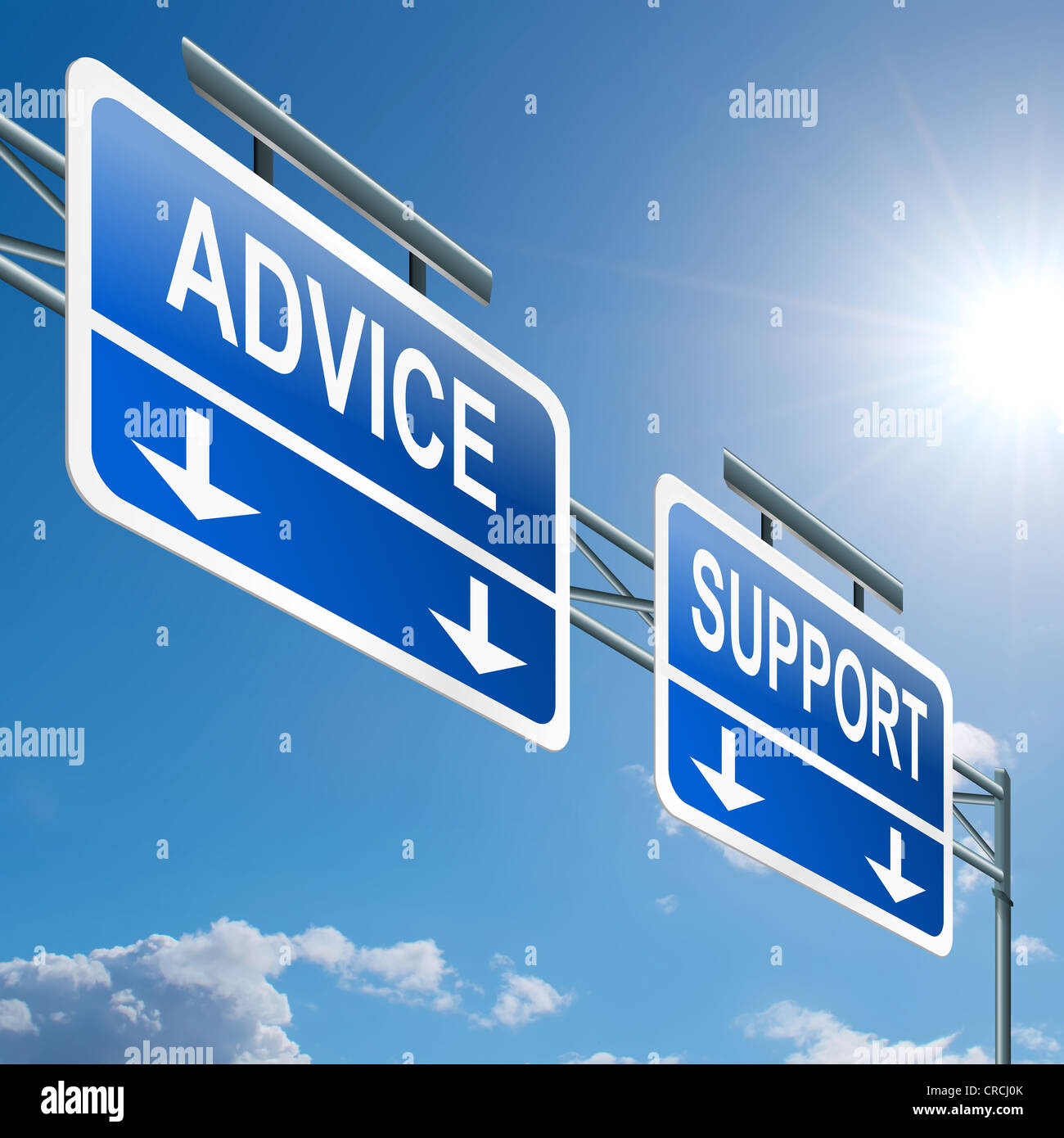 Advice and support concept Stock Photo - Alamy