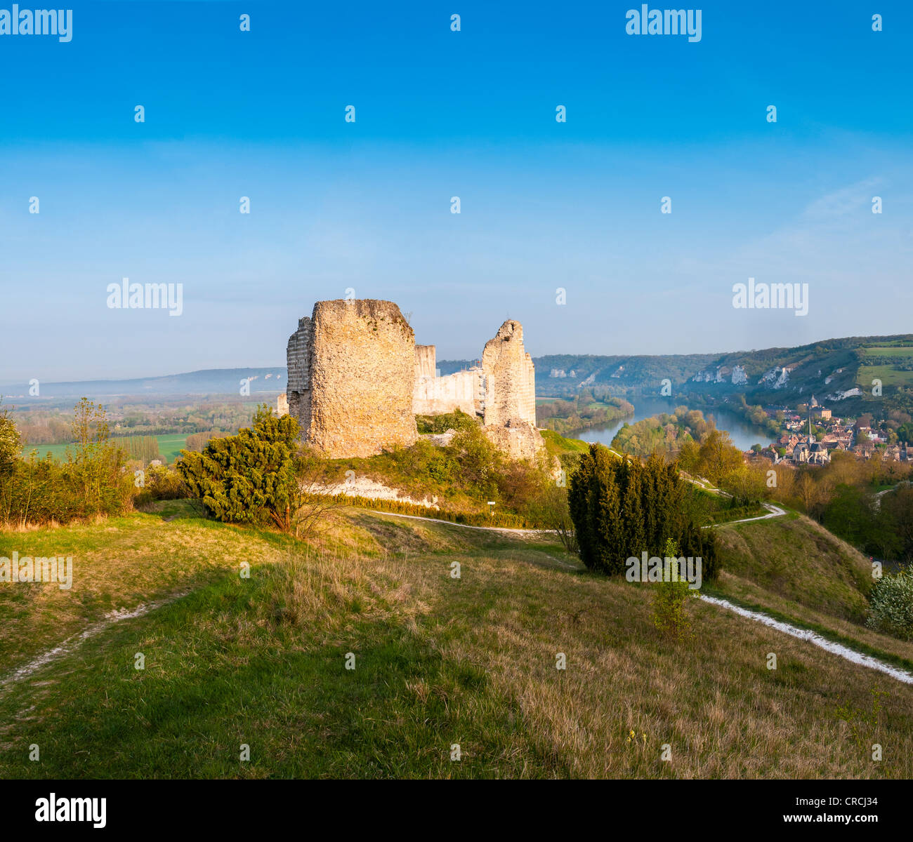 Chateau gaillard aerial hi-res stock photography and images - Alamy