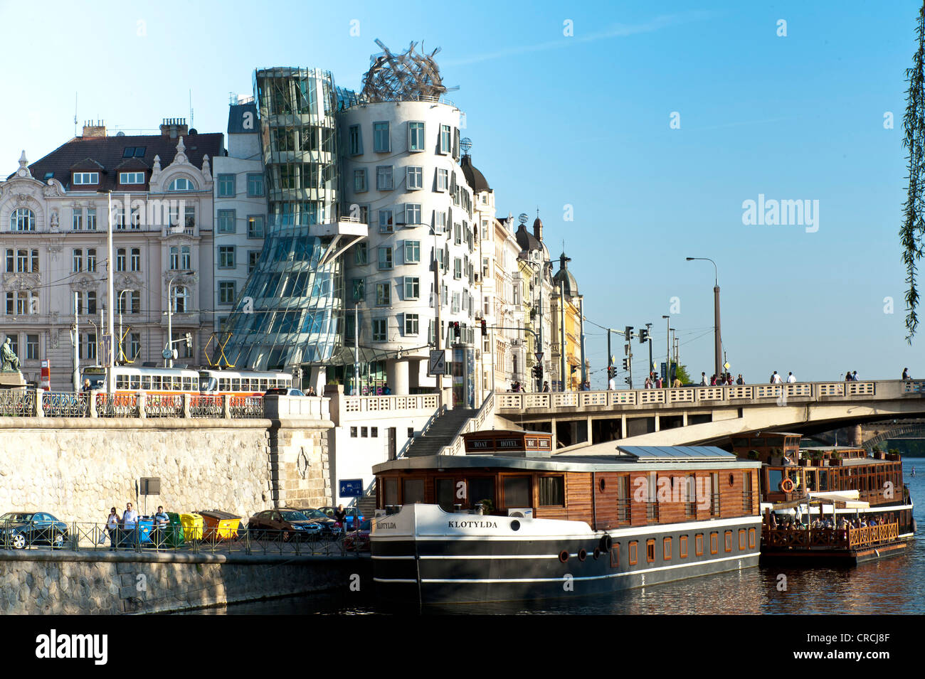 The Dancing House, Tančící dům, also called Ginger and Fred, on the ...