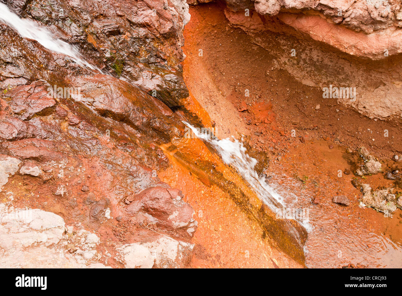 A water fall in the Anti Atlas mountains of Morocco, North Africa Stock ...