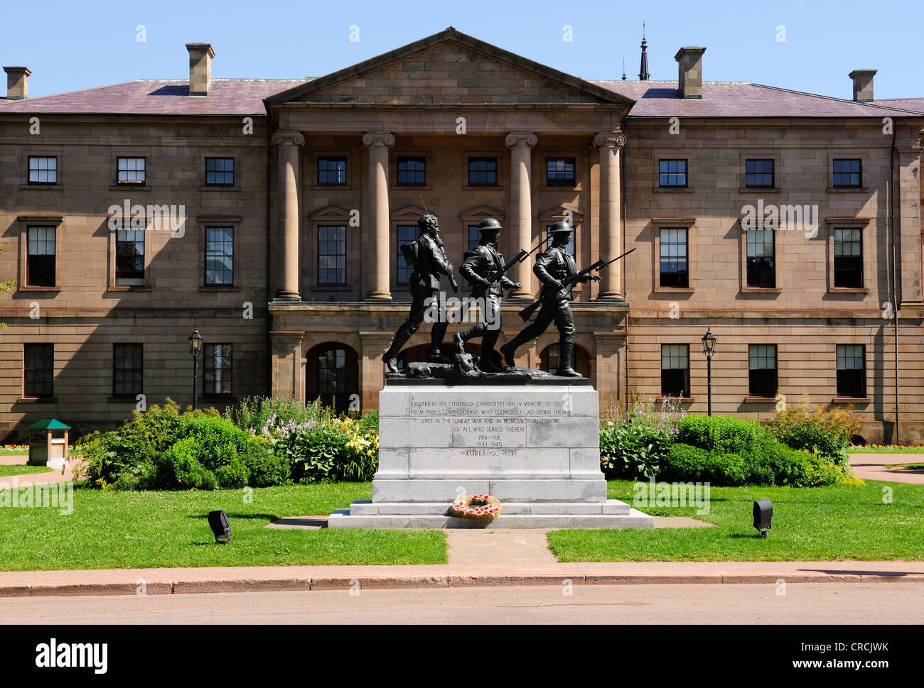 War monument in front of the Province House parliament building ...