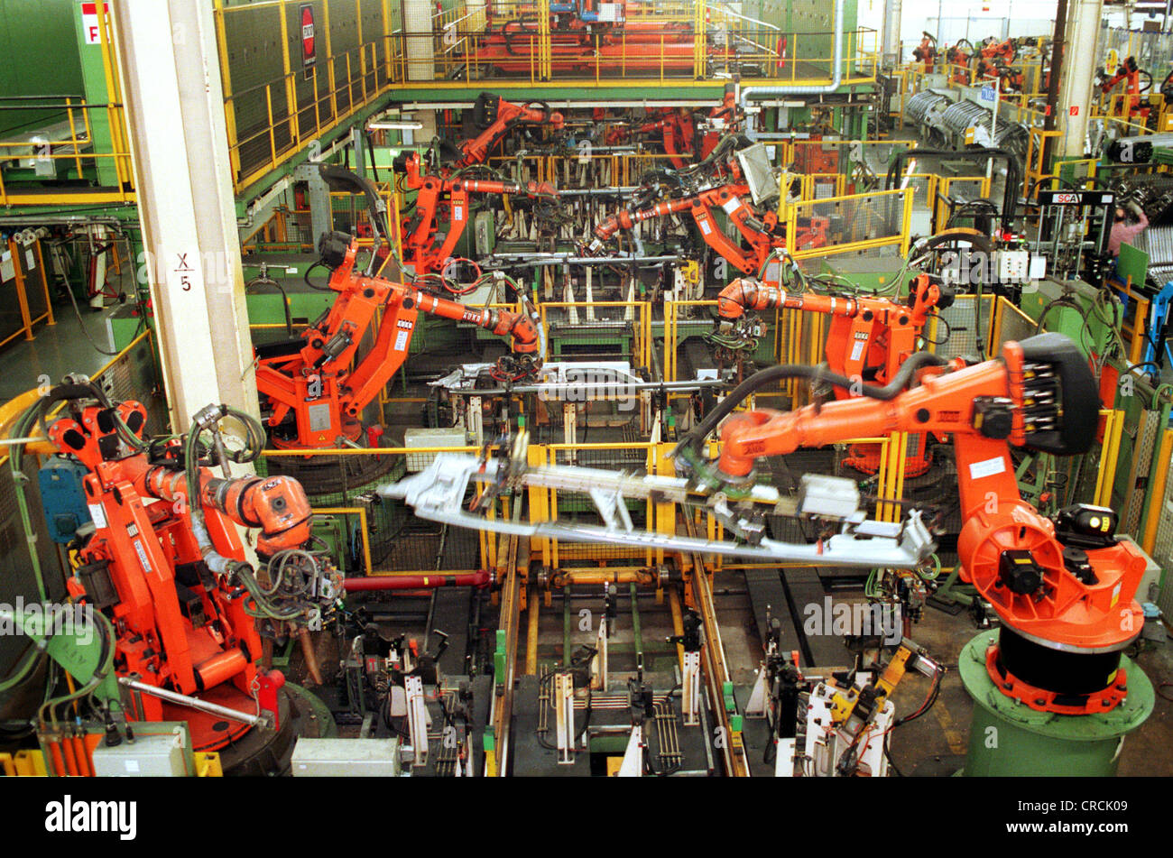 Robots at the Ford factory, Saarlouis Stock Photo - Alamy