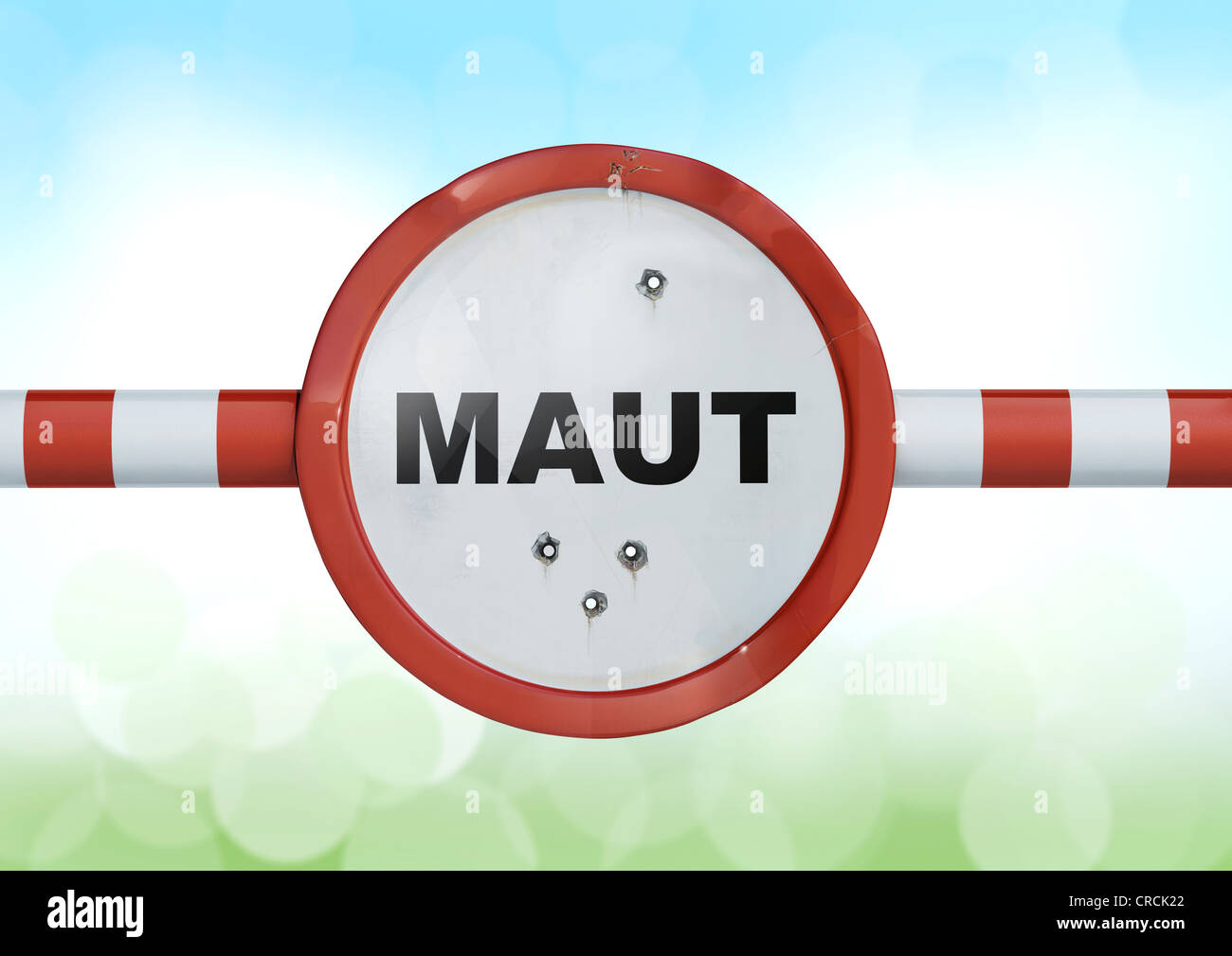 Toll gate sign hi-res stock photography and images - Alamy