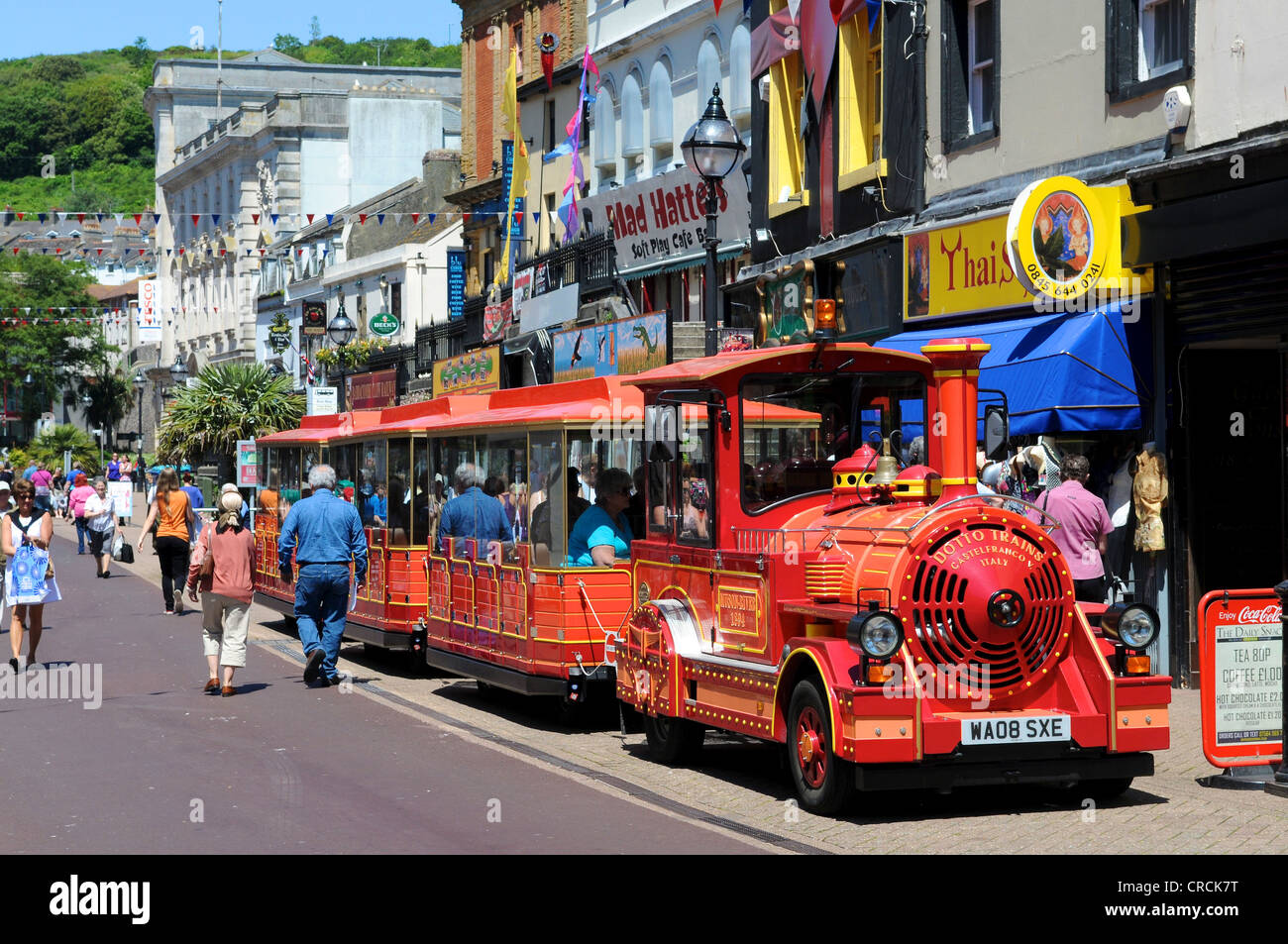 Torquay Land Train Stock Photo - Alamy