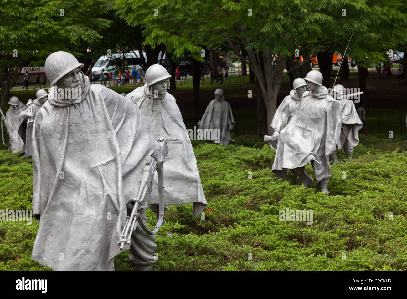 The statues of honorable men and women which stand in the Korean War ...