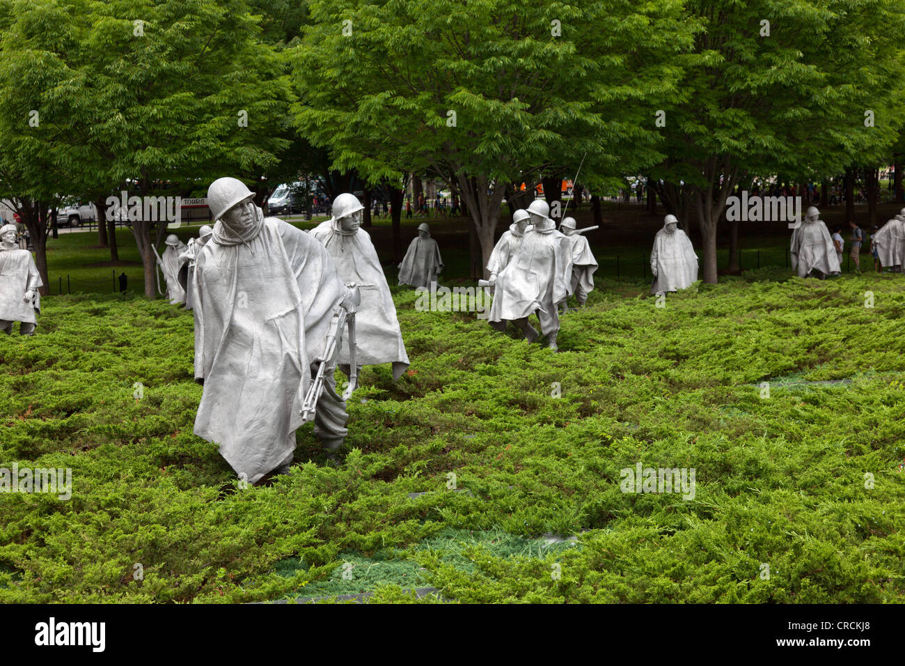 The statues of honorable men and women which stand in the Korean War ...