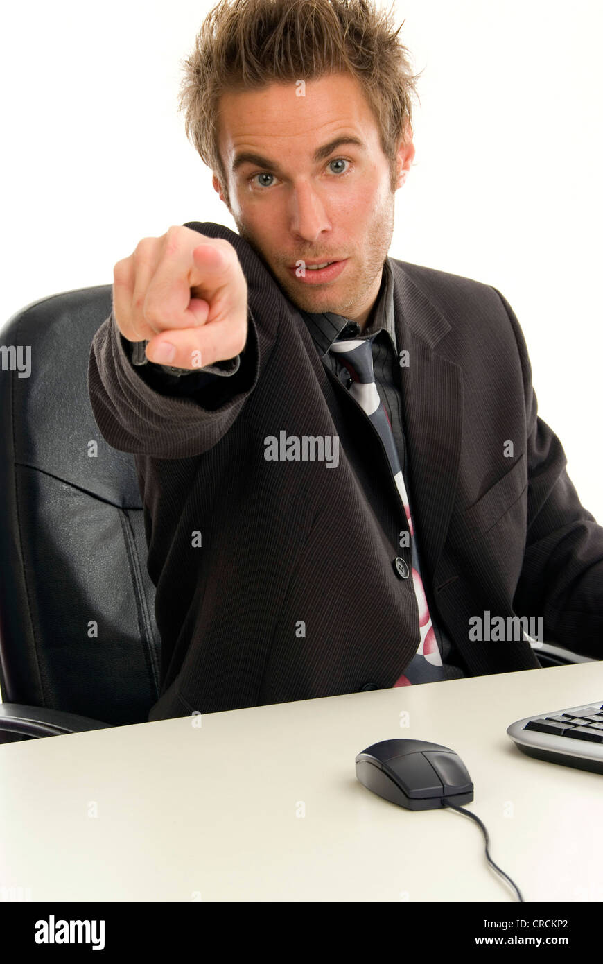 Businessman pointing finger towards camera hi-res stock photography and ...