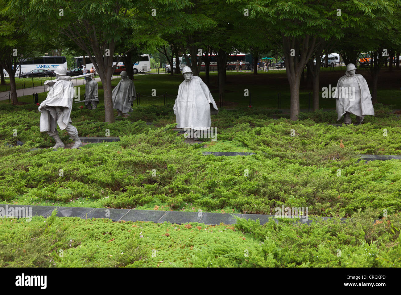 The statues of honorable men and women which stand in the Korean War ...