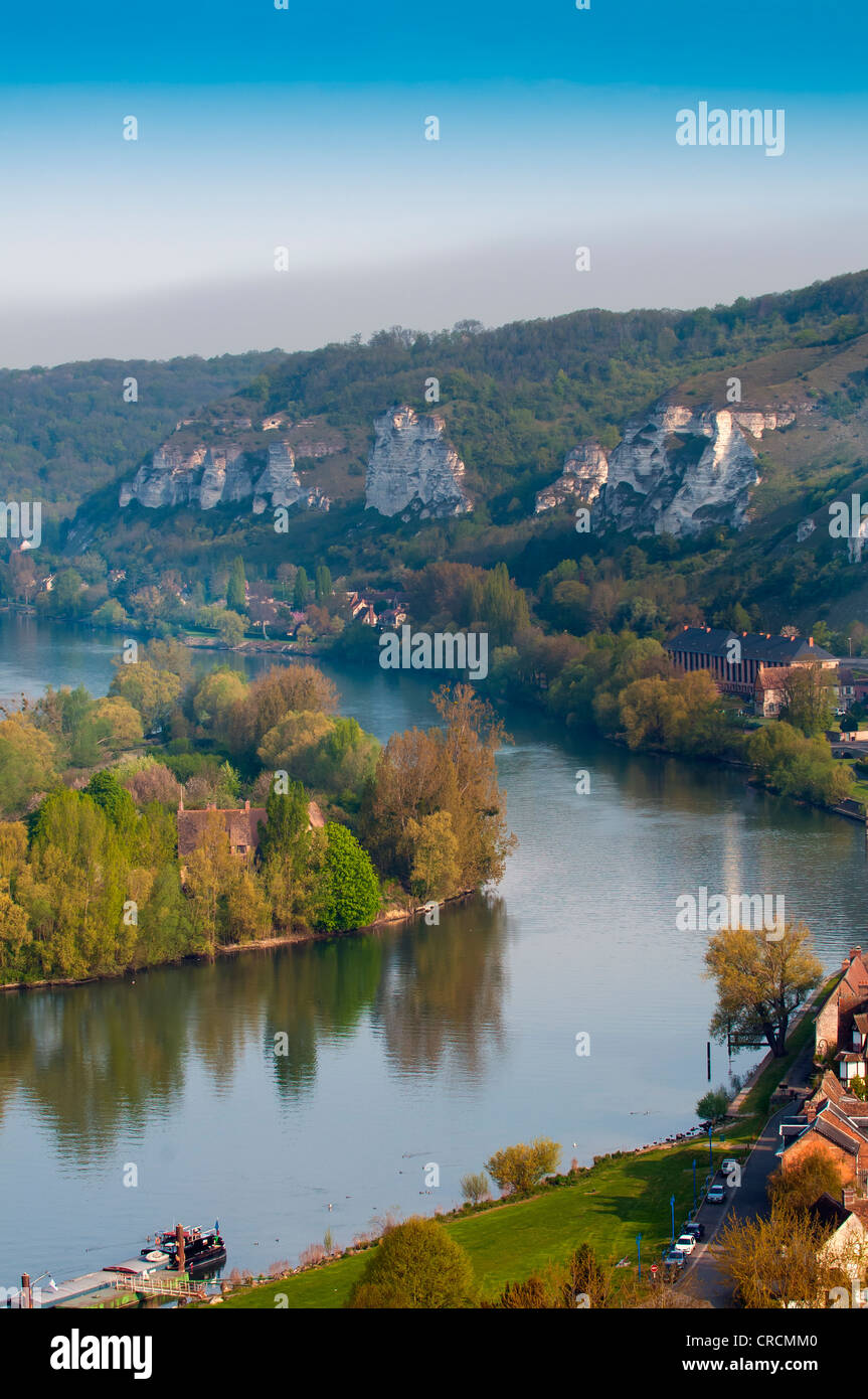 france; normandy; les andelys; chateau; gaillard; river; seine Stock Photo - Alamy