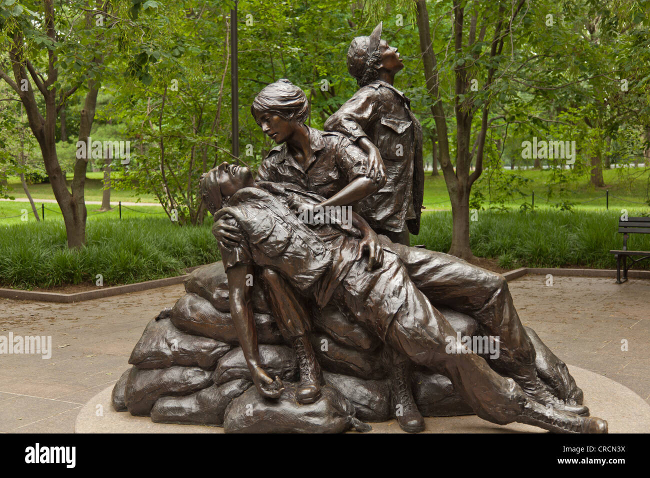 Vietnam War Nurses Memorial in Washington DC Stock Photo - Alamy
