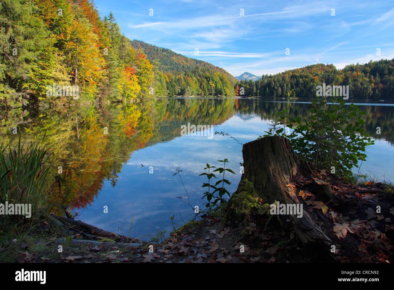 lake Hechtsee between Kiefersfelden and Kufstein, Germany, Bavaria ...