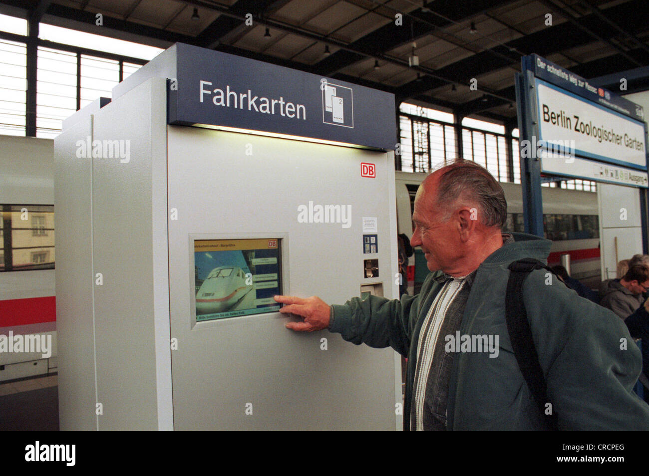 Touch Screen Machine train Stock Photo - Alamy