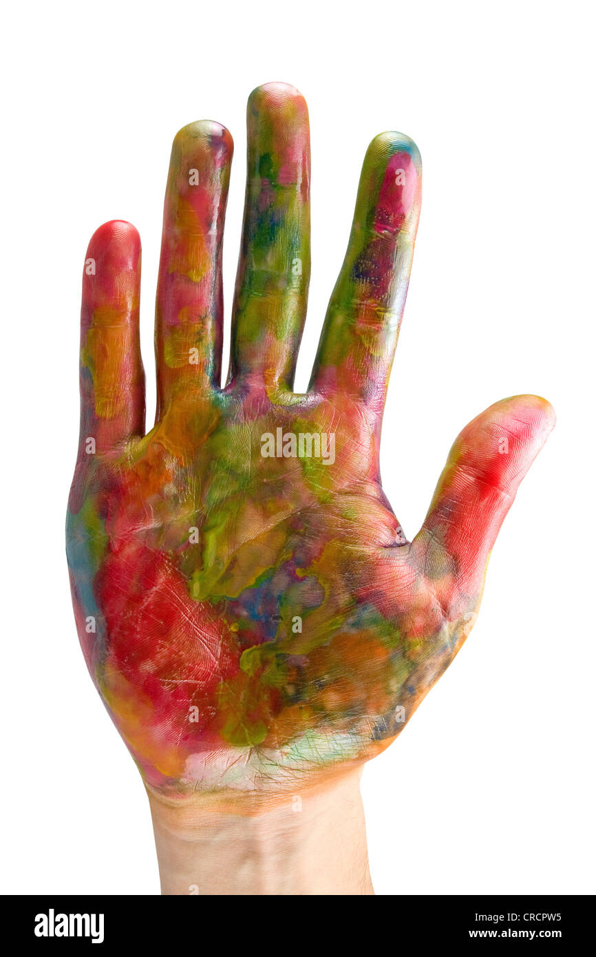 Painted on hand arm hi-res stock photography and images - Alamy