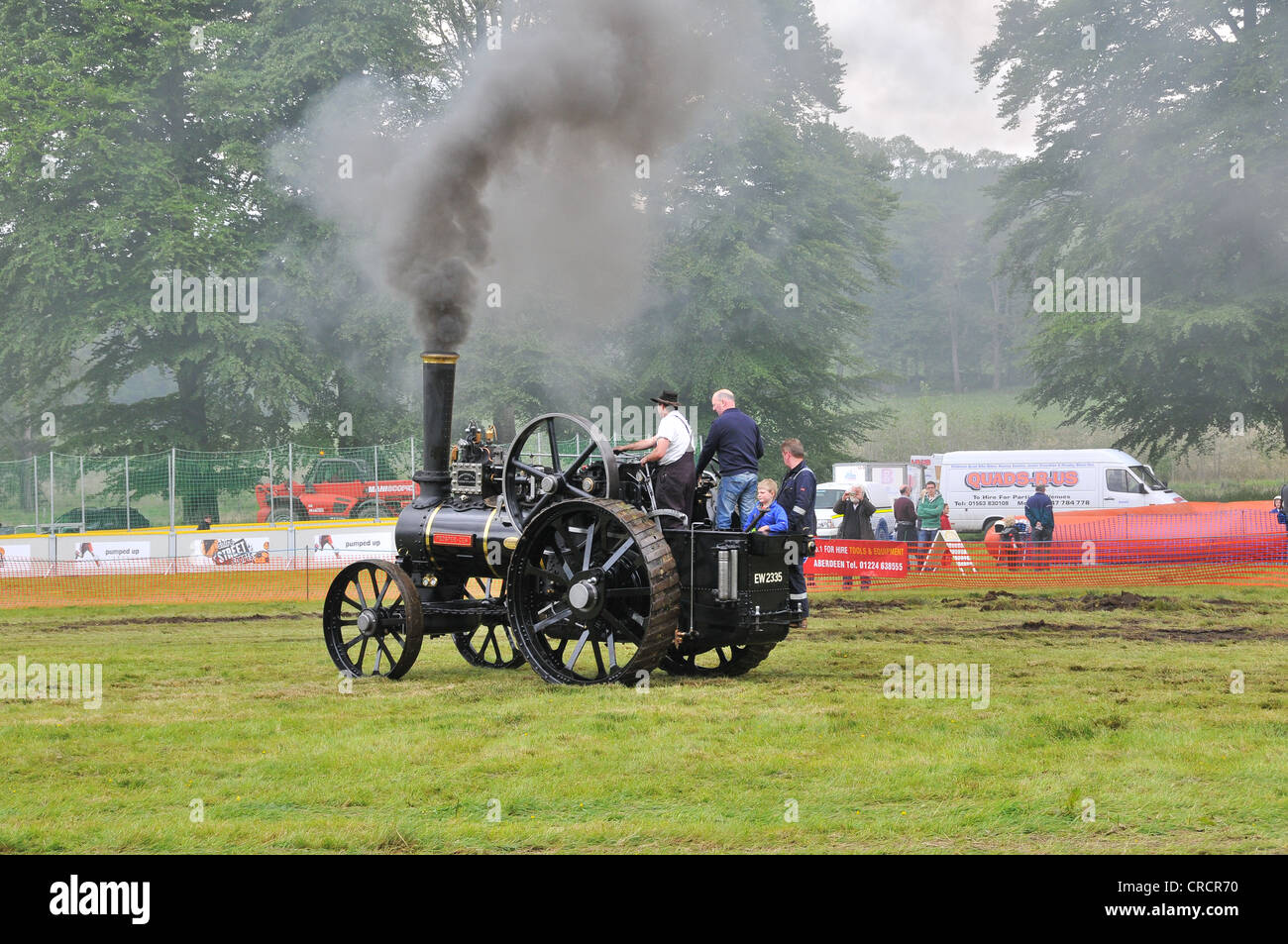 Steam Engines at Castle Fraser Stock Photo - Alamy