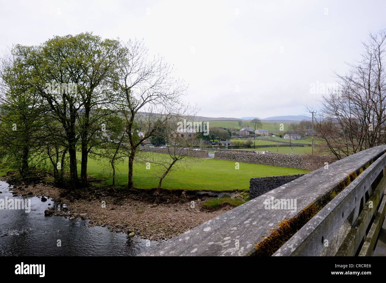 River Ribble running through Horton in Ribblesdale in the Yorkshire ...