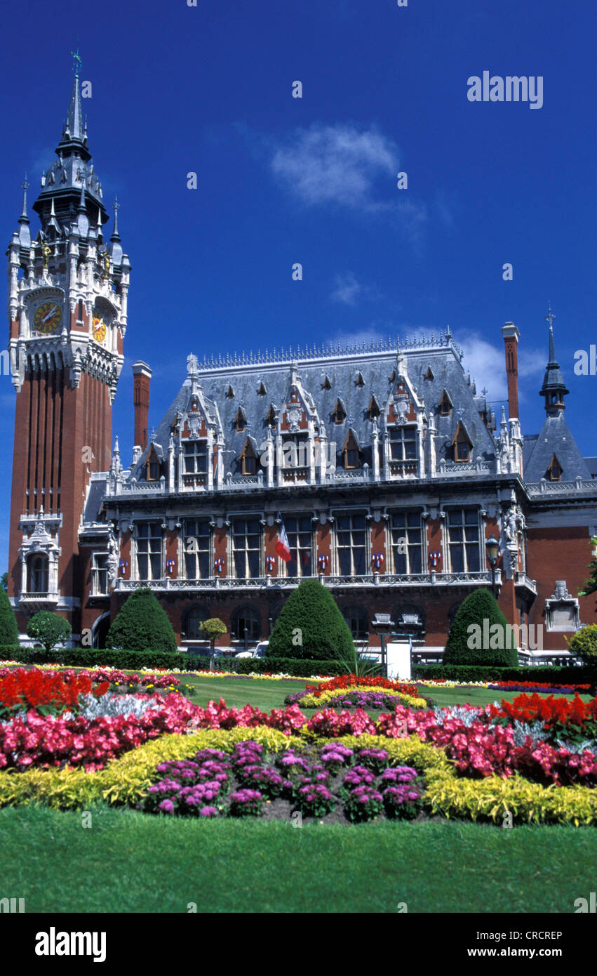 city hall of Calais, France Stock Photo - Alamy