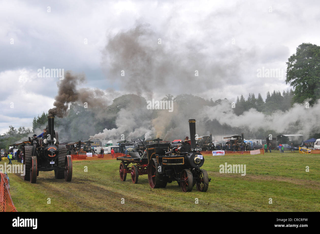 Steam Engines at Castle Fraser Stock Photo - Alamy
