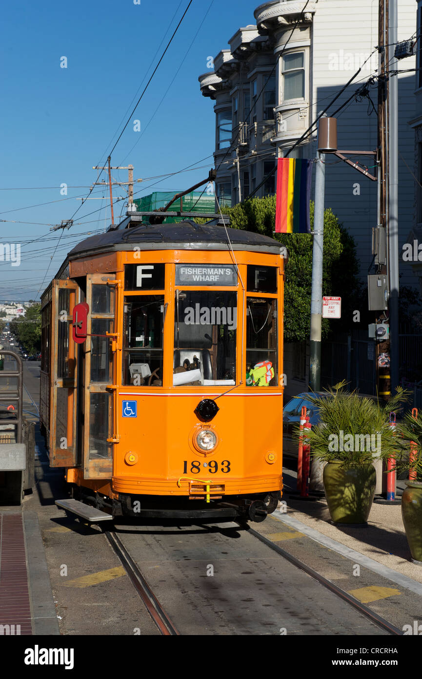 F-Line trolley, Castro, San Francisco, California, USA Stock Photo - Alamy
