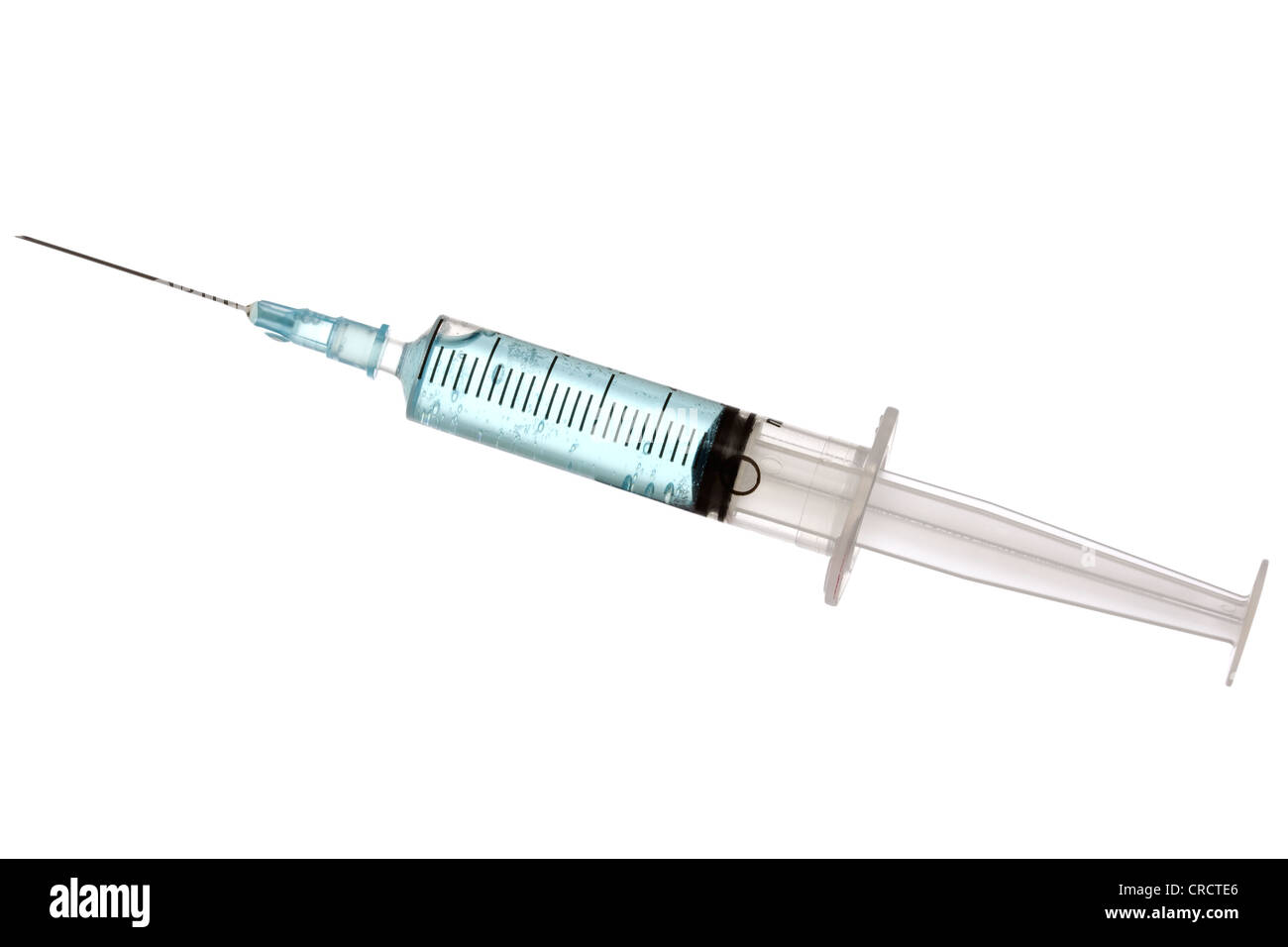 syringe and needle isolated on a white background Stock Photo - Alamy