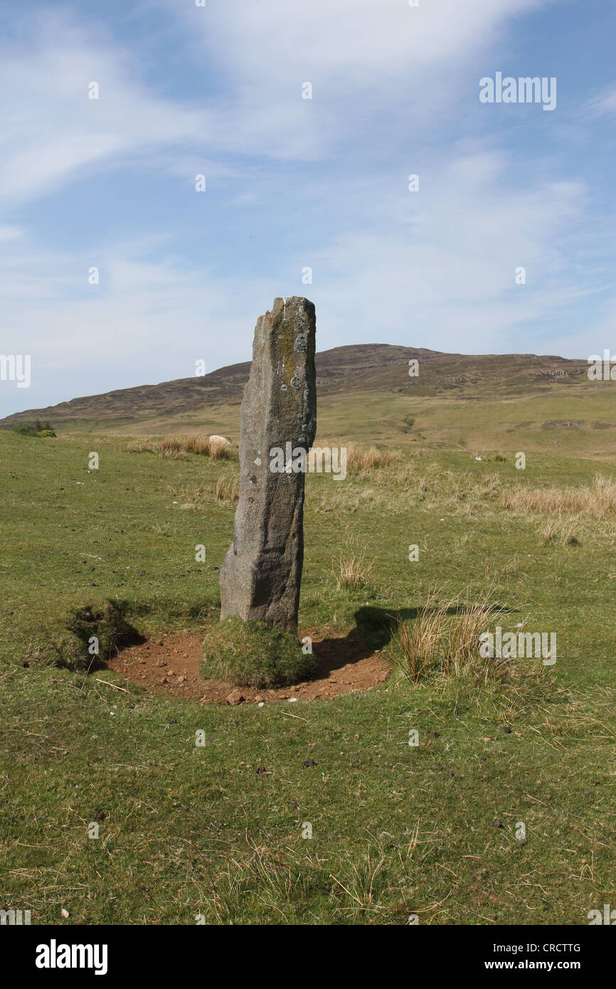 Standing stone Isle of Eigg Scotland May 2012 Stock Photo - Alamy
