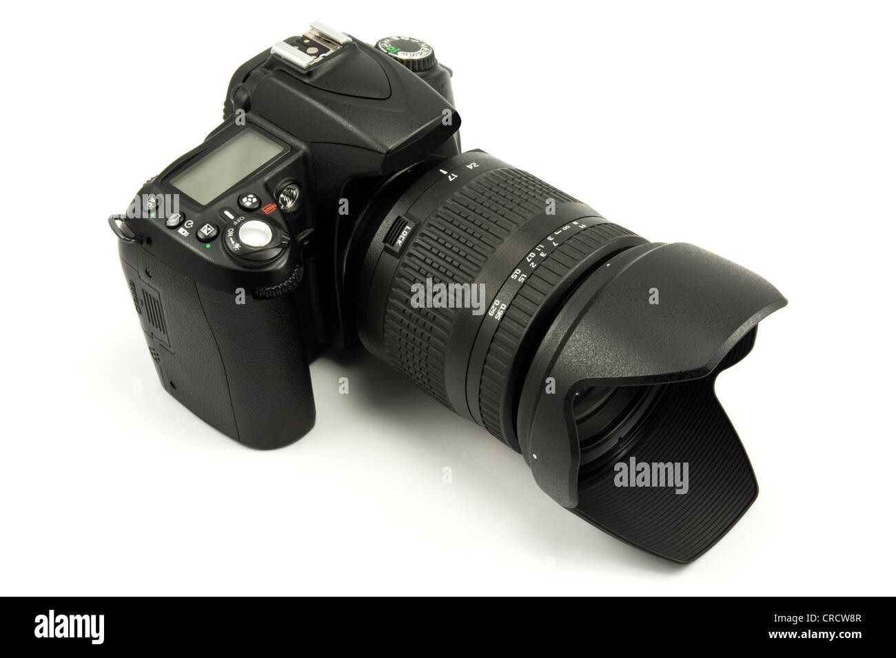 top view of digital photocamera on white background Stock Photo - Alamy