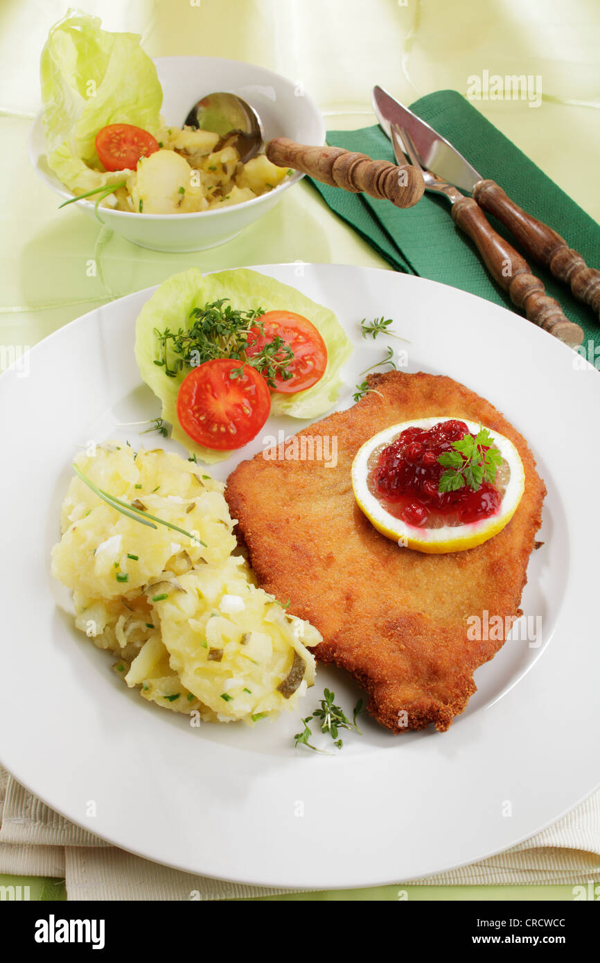 Viennese schnitzel hi-res stock photography and images - Alamy
