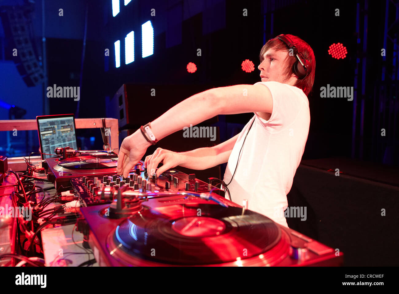 Mayday 2011 techno festival, Westfalenhalle, DJ Gary Beck, Dortmund ...