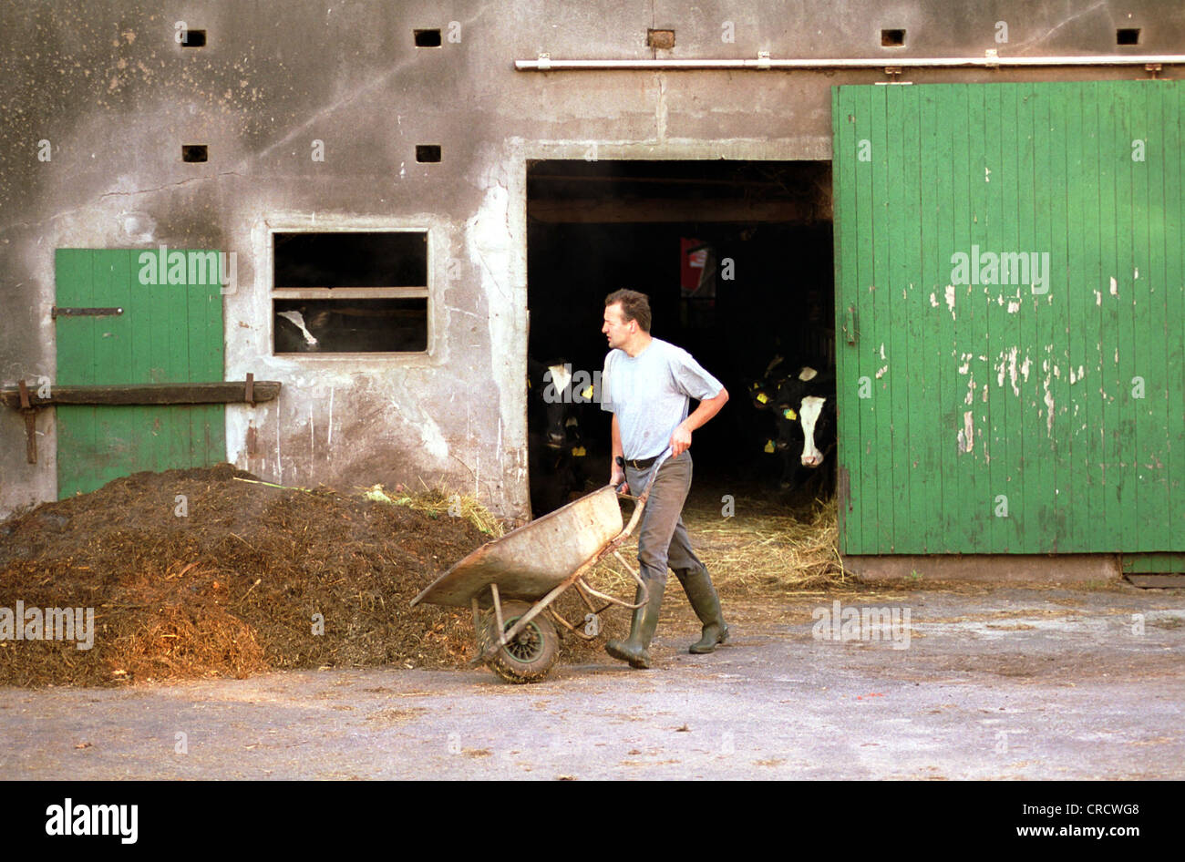 Farmer on his farm Stock Photo - Alamy