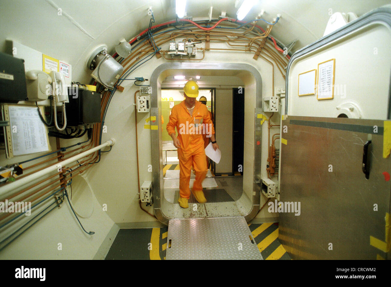 Security gate at the power plant Unterweser Stock Photo - Alamy