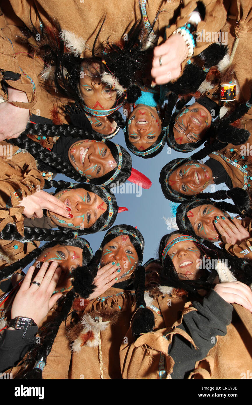Carnival, Fat Thursday parade in Muelheim-Kaerlich, Rhineland ...