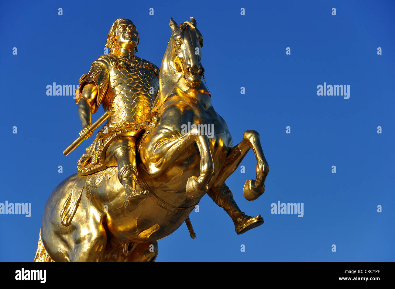 Goldener Reiter, Golden Cavalier, equestrian statue of August the ...