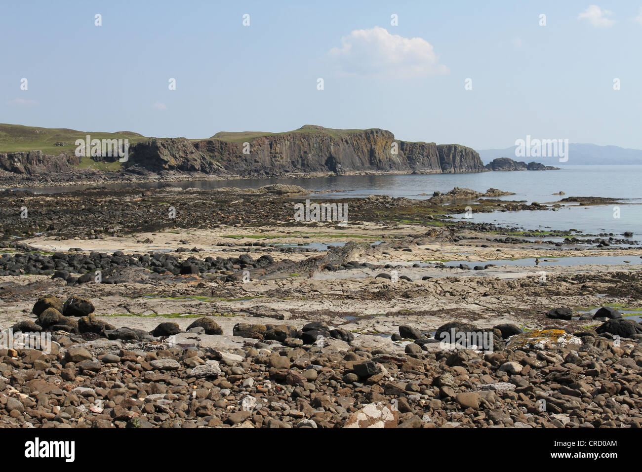 Cliffs of Camas Mor Isle of Muck Scotland May 2012 Stock Photo - Alamy