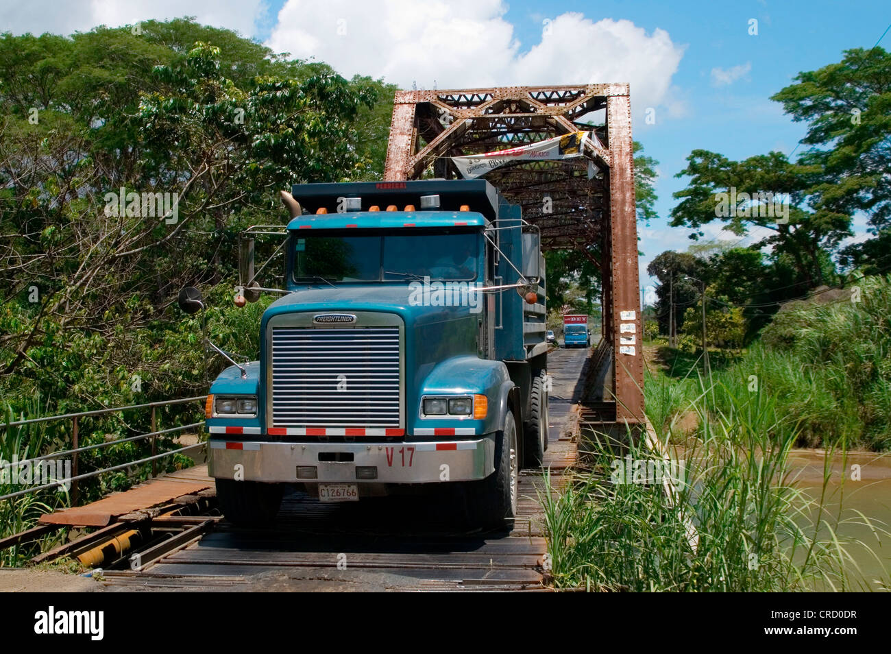 truck on a small decrepit bridge in Puntarenas, Costa Rica Stock Photo ...
