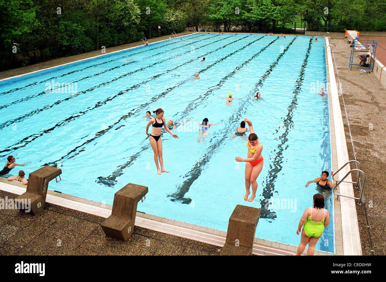 Outdoor Swimming Pool Kreuzberg Berlin Germany High Resolution Stock ...