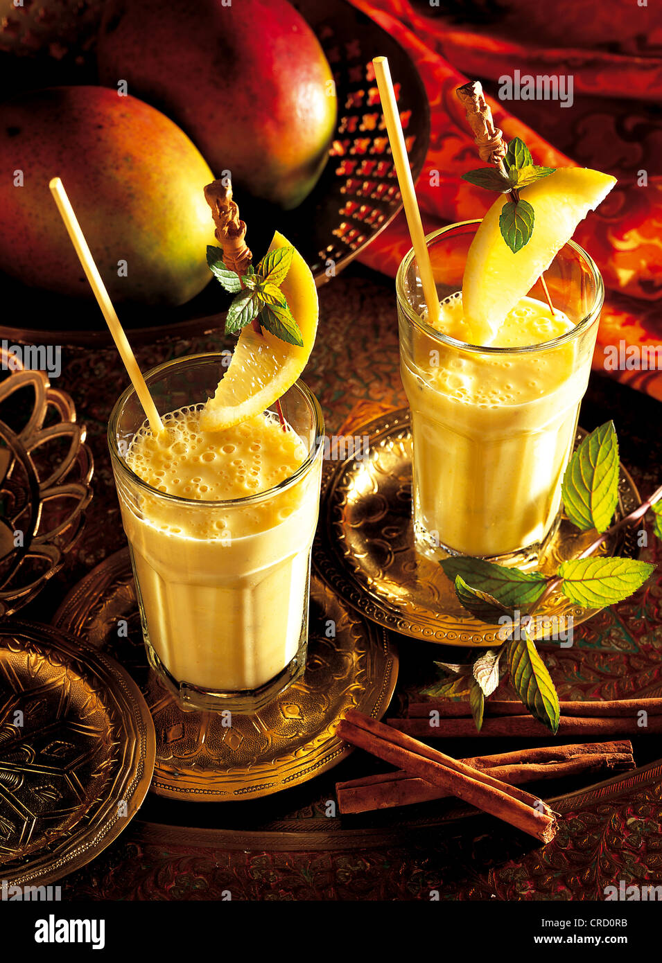 Classic mango lassi, mango, yogurt, India Stock Photo - Alamy