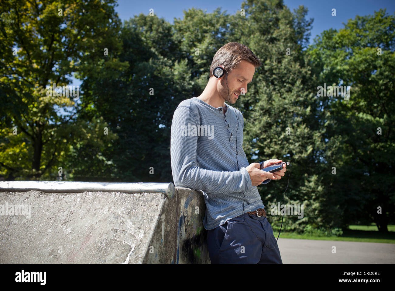 Man with iphone Stock Photo - Alamy