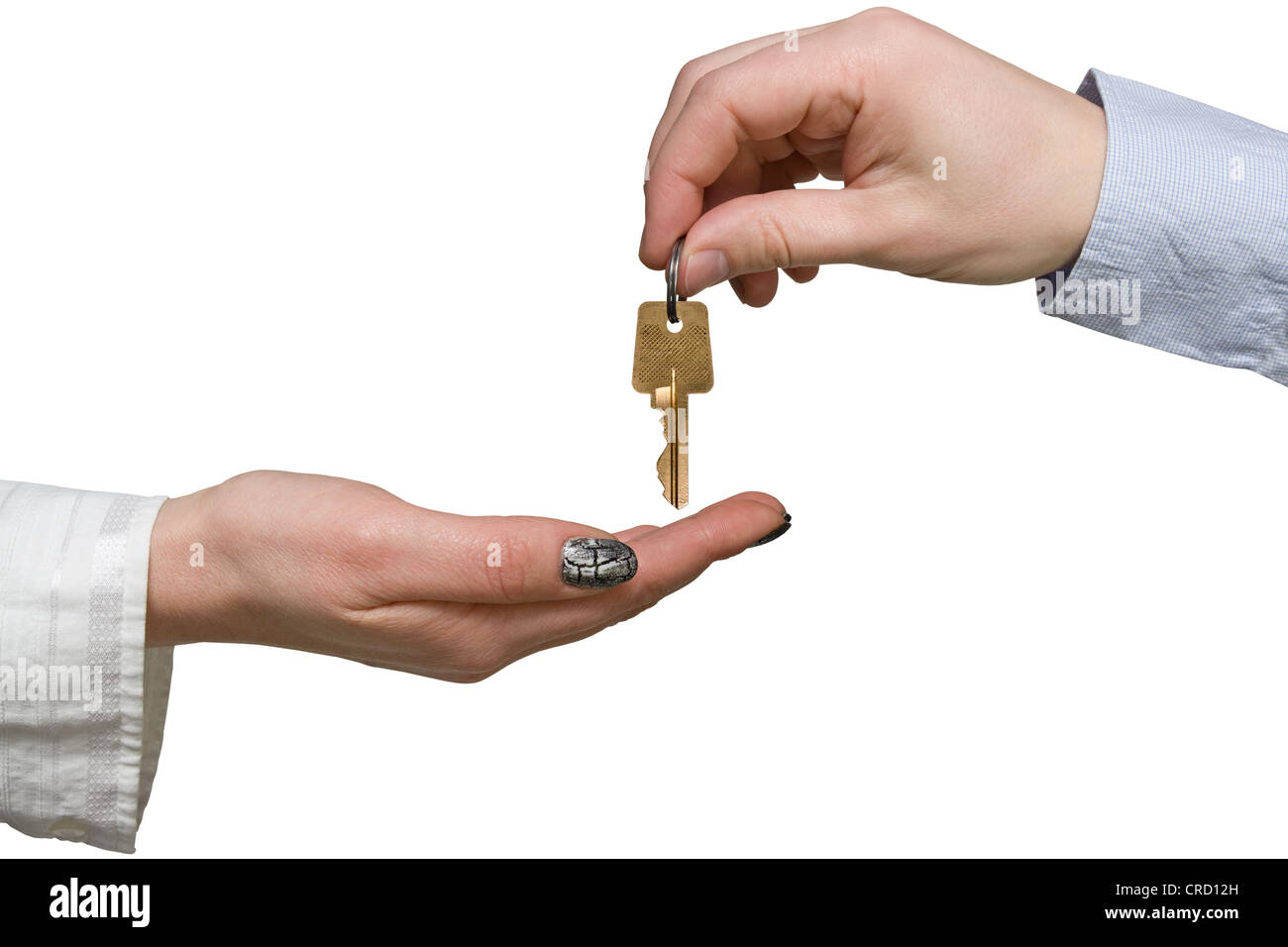 Hand giving key another hand hi-res stock photography and images - Alamy