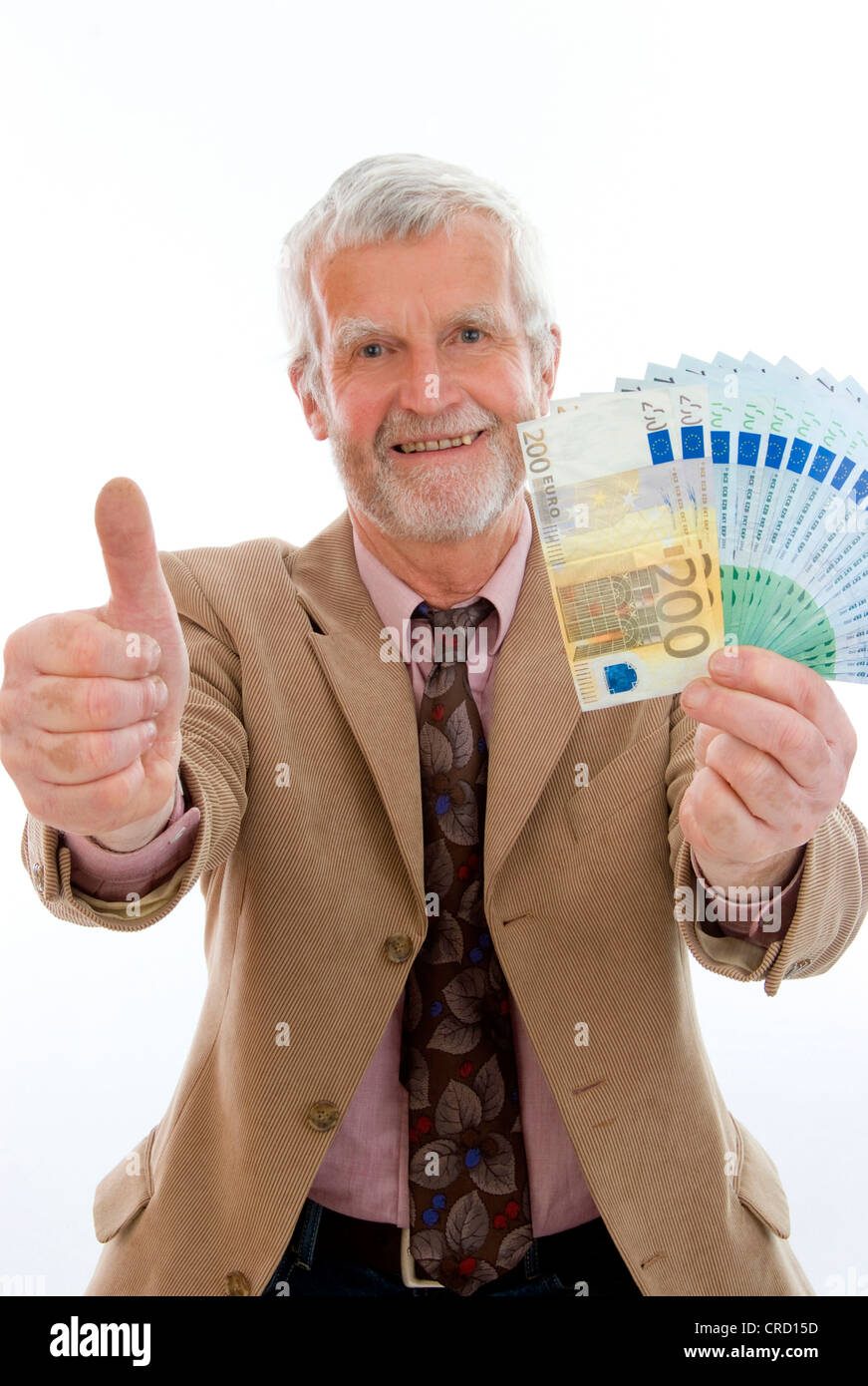 older, successful man with money Stock Photo - Alamy