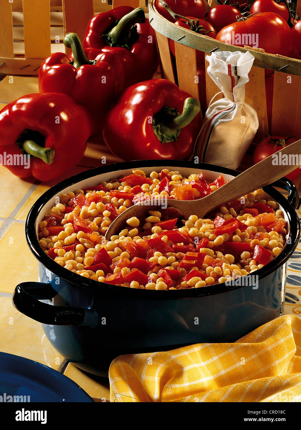 Egg barley with pepper sauce, Hungary Stock Photo - Alamy