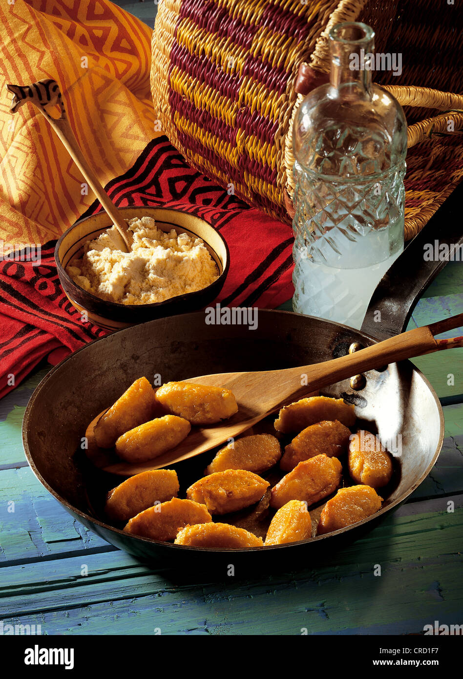 Crispy corn dumplings, Ghana Stock Photo - Alamy