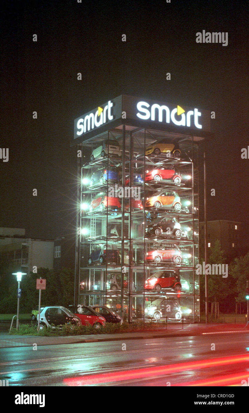 Smart Tower at night Stock Photo - Alamy