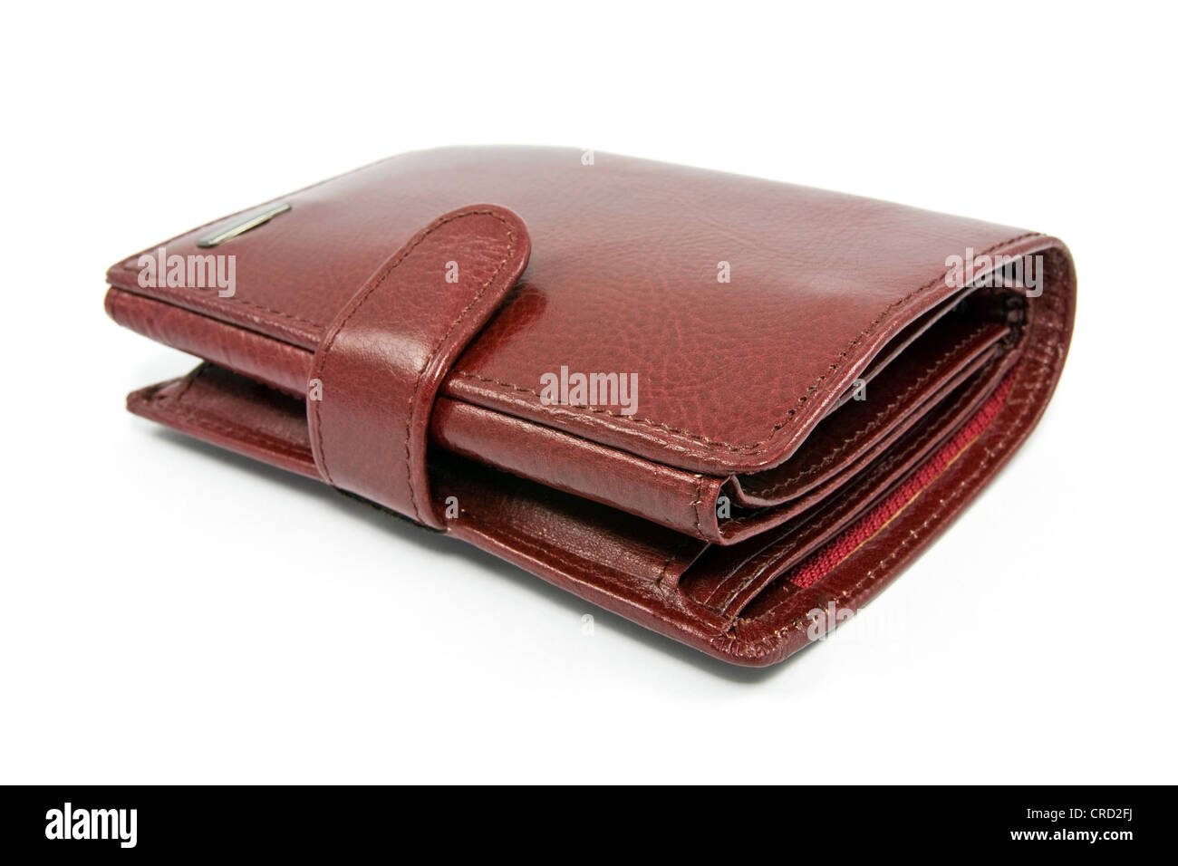 brown leather wallet isolated on white background Stock Photo - Alamy
