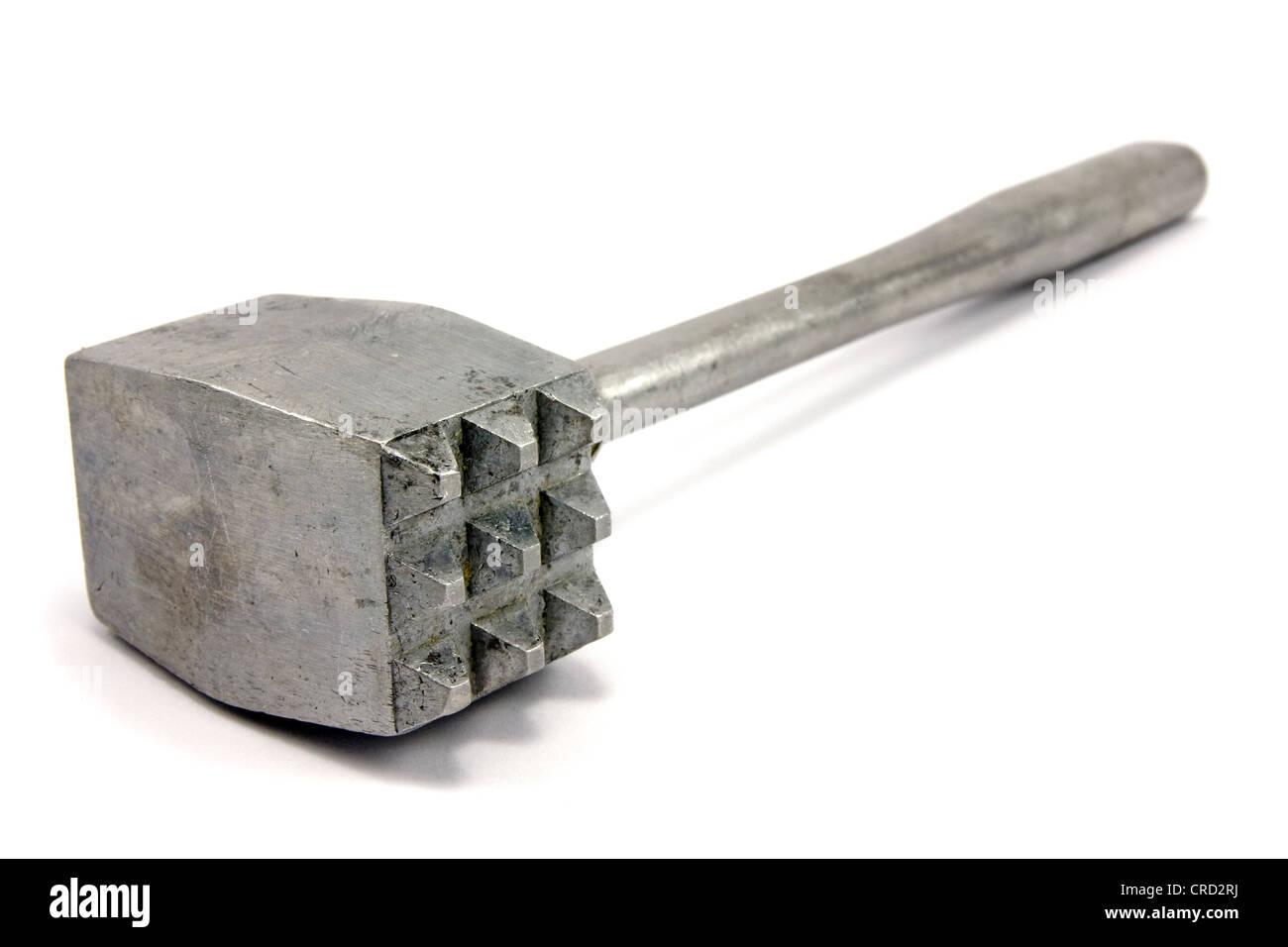 metal meat hammer isolated on white background Stock Photo - Alamy