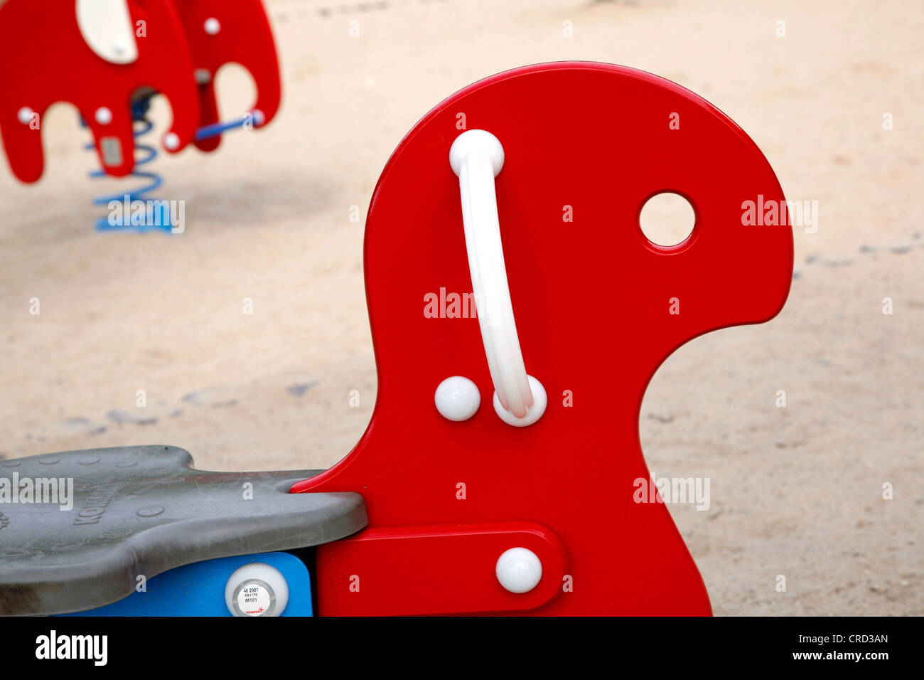 Playground with rocking horse hi-res stock photography and images - Alamy