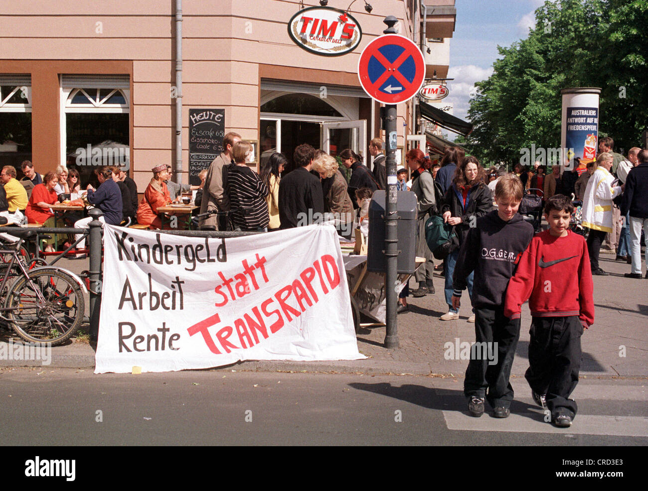 Petition, the popular initiative against Transrapid Stock Photo - Alamy