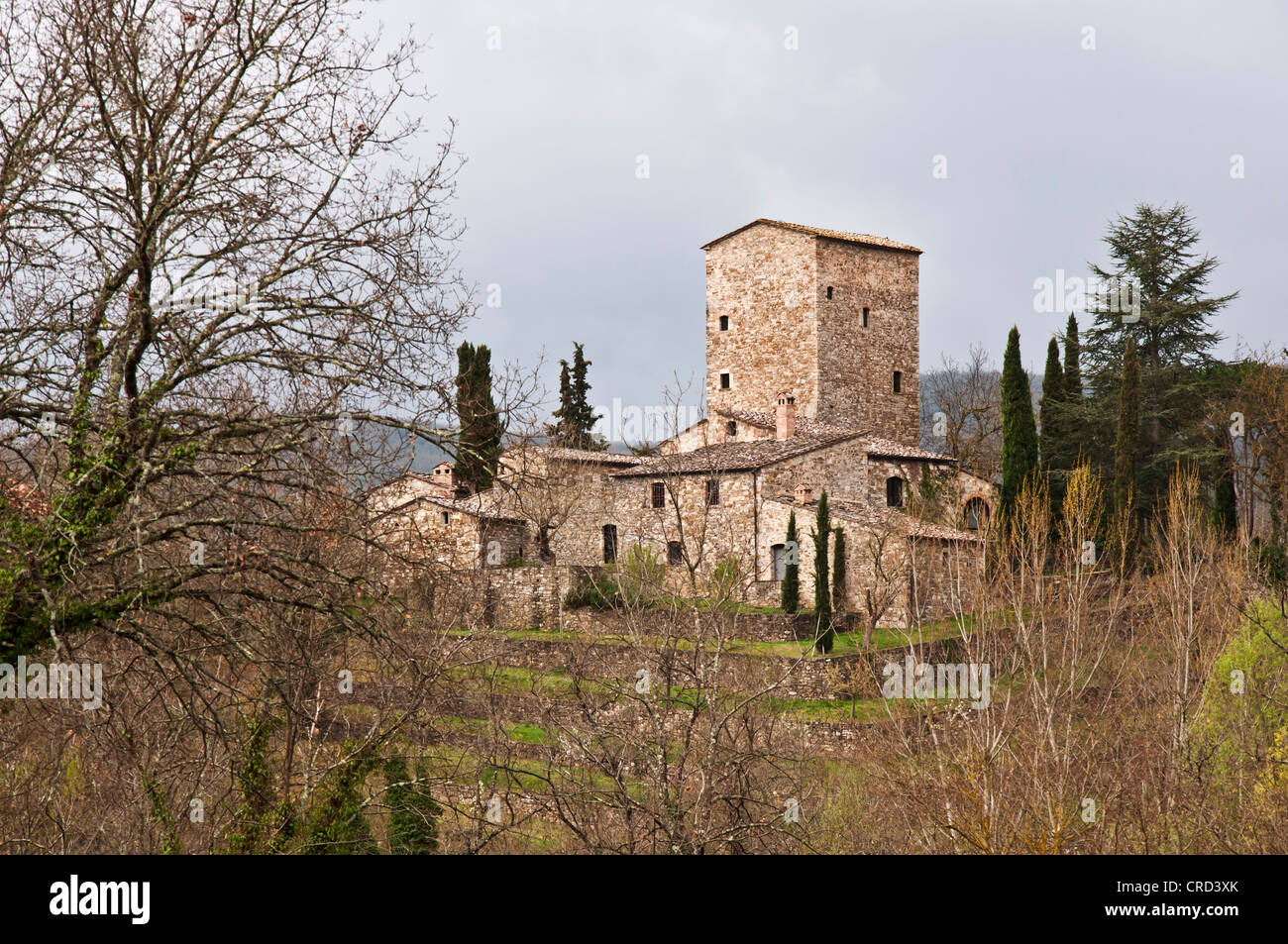 old fortification in tuscany Stock Photo - Alamy