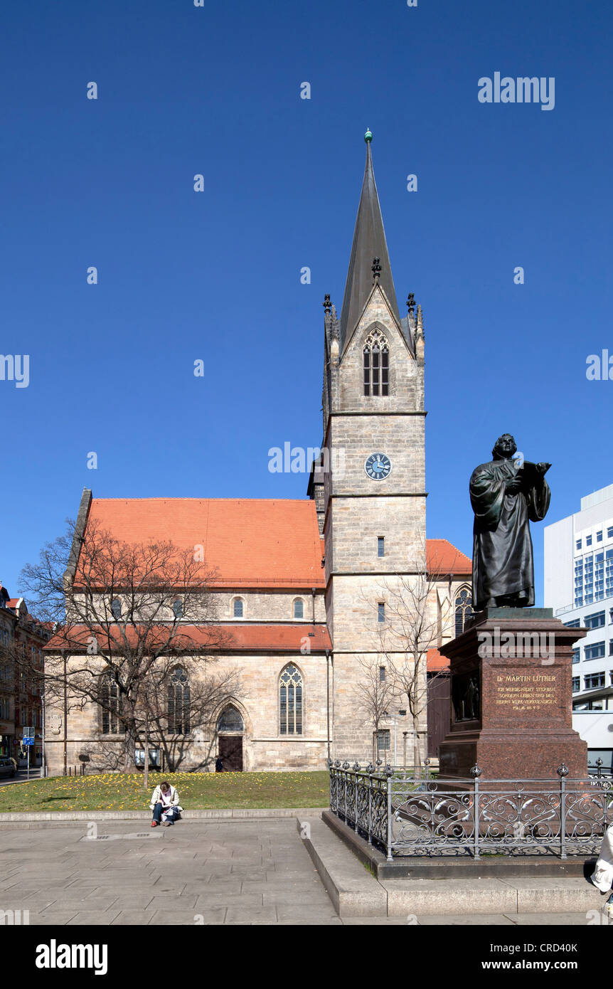 Merchants' Church, Luther Memorial, Anger square, Erfurt, Thuringia ...