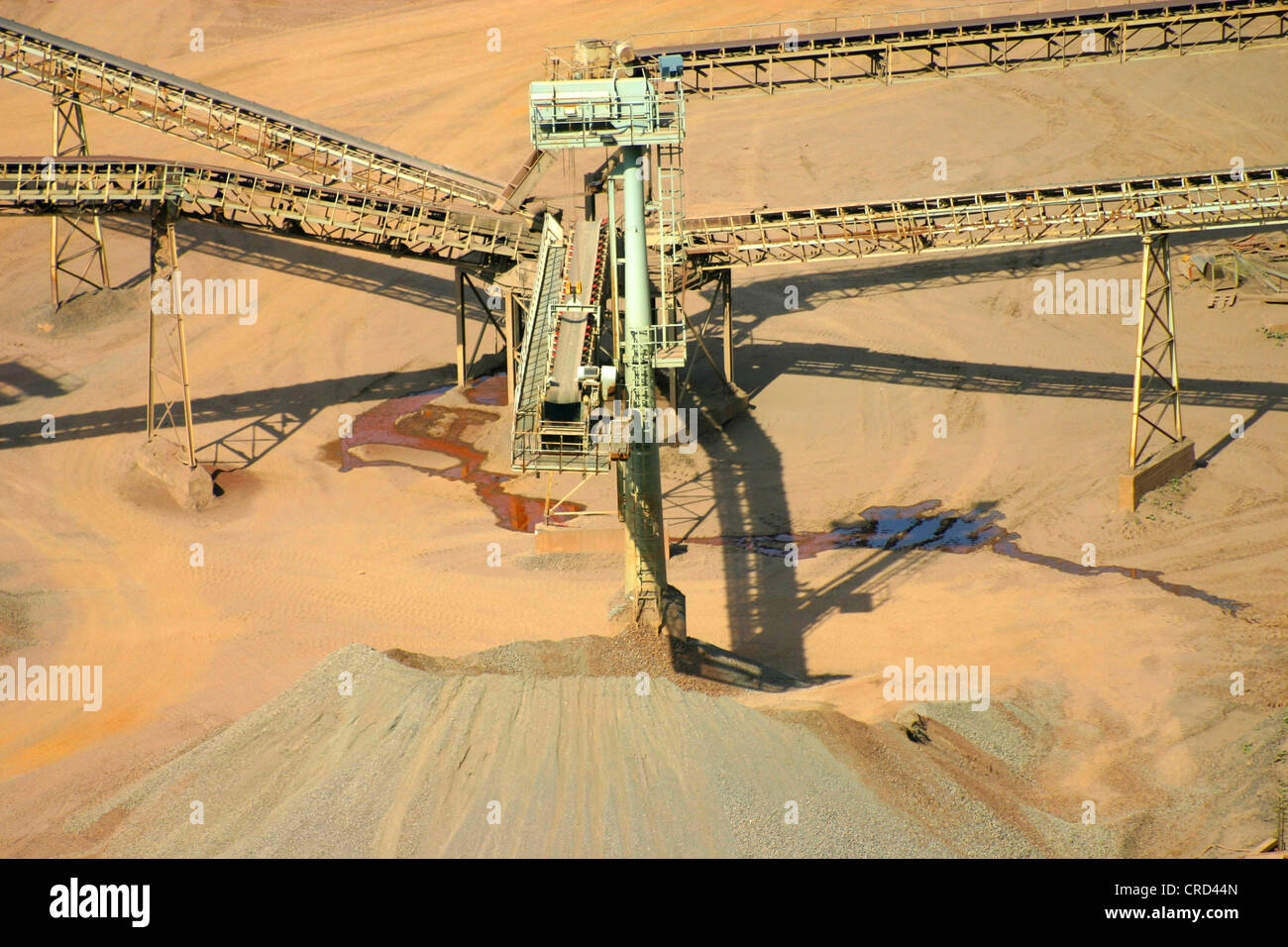 conveyor bands at stone pit Stock Photo - Alamy