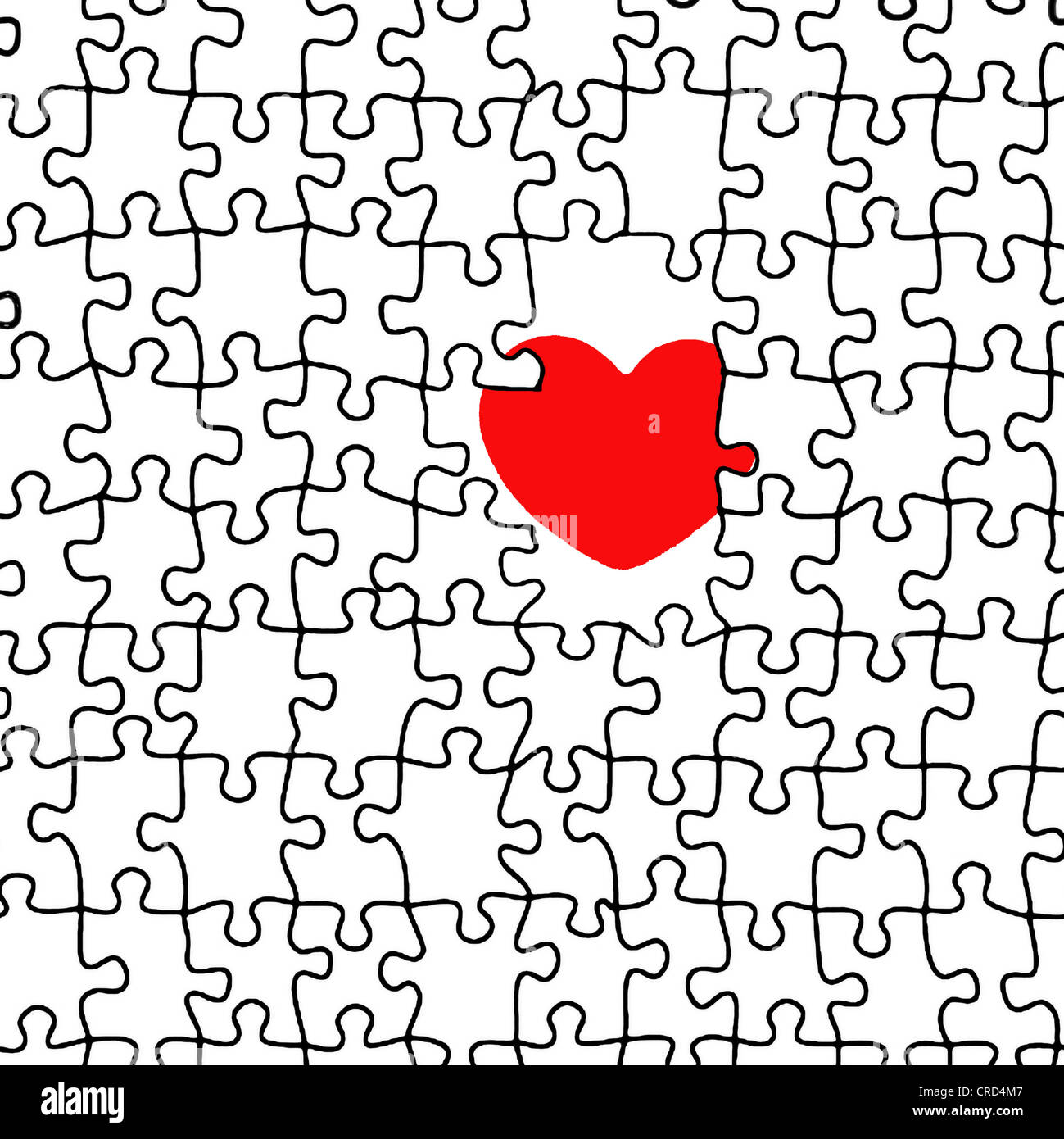 Incomplete heart puzzle hi-res stock photography and images - Alamy