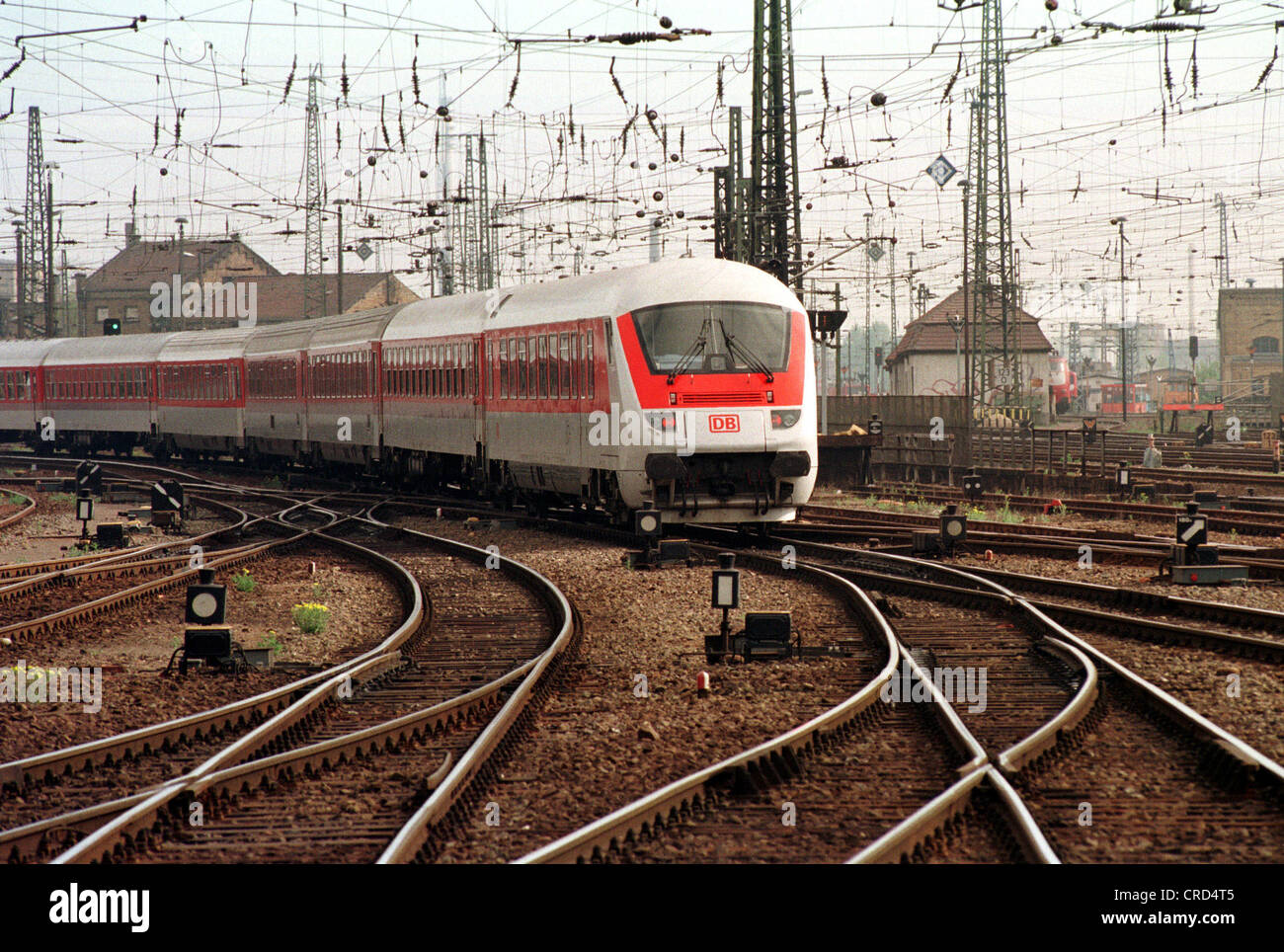 Leipzig Hauptbahnhof, ICE train Stock Photo - Alamy